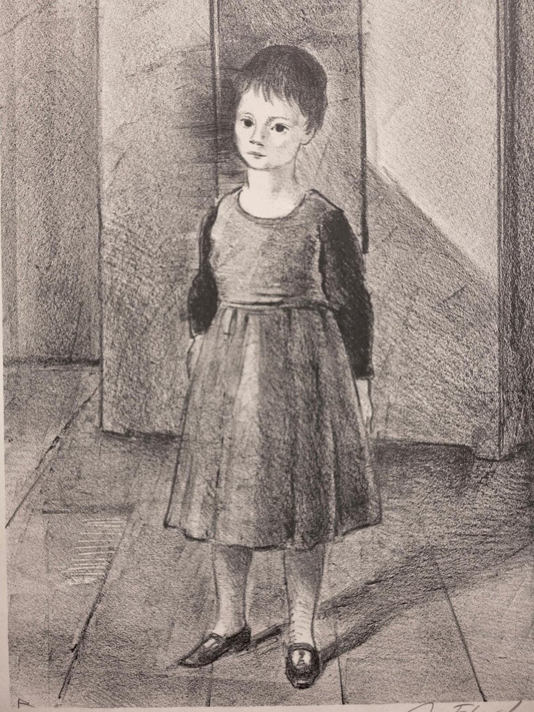 Joseph Floch - Portrait of a Young Girl (the artist's daughter). at 1stDibs