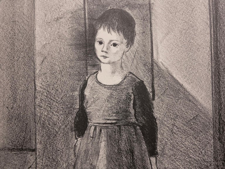 Joseph Floch - Portrait of a Young Girl (the artist's daughter). at 1stDibs