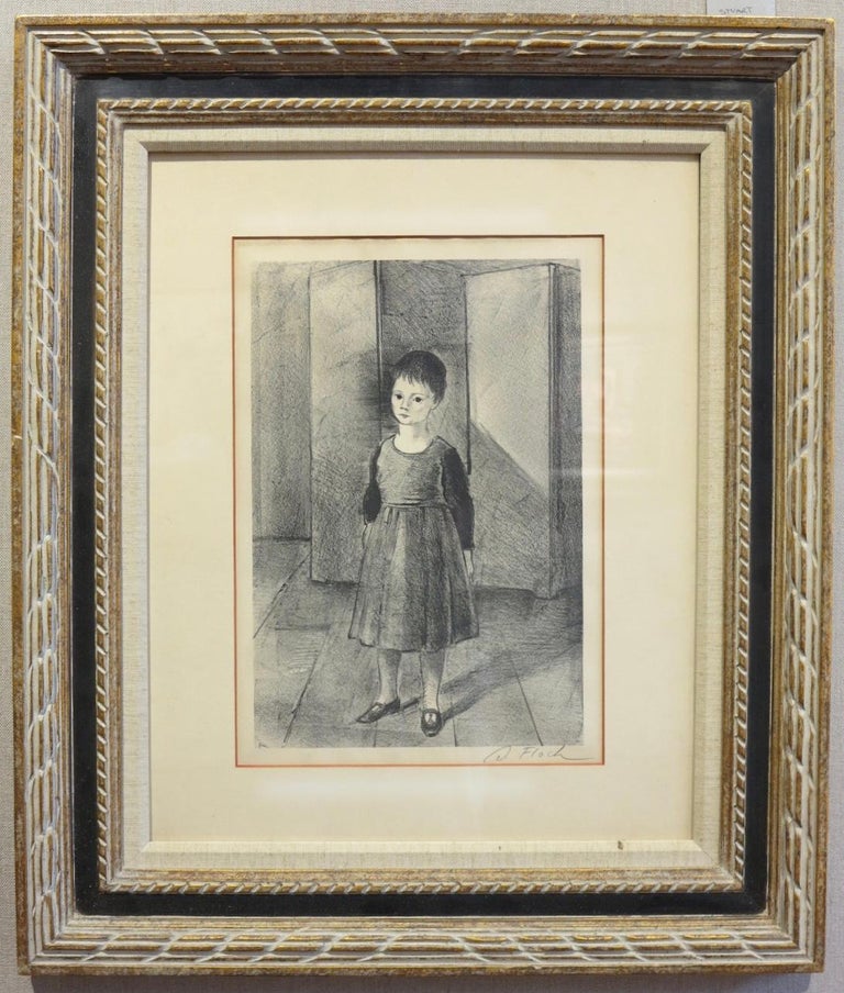 Joseph Floch - Portrait of a Young Girl (the artist's daughter). at 1stDibs