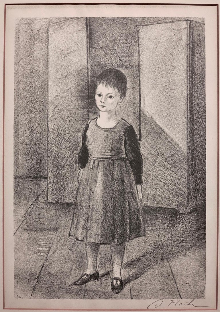 Joseph Floch - Portrait d'une jeune fille (la fille de l'artiste). sur ...