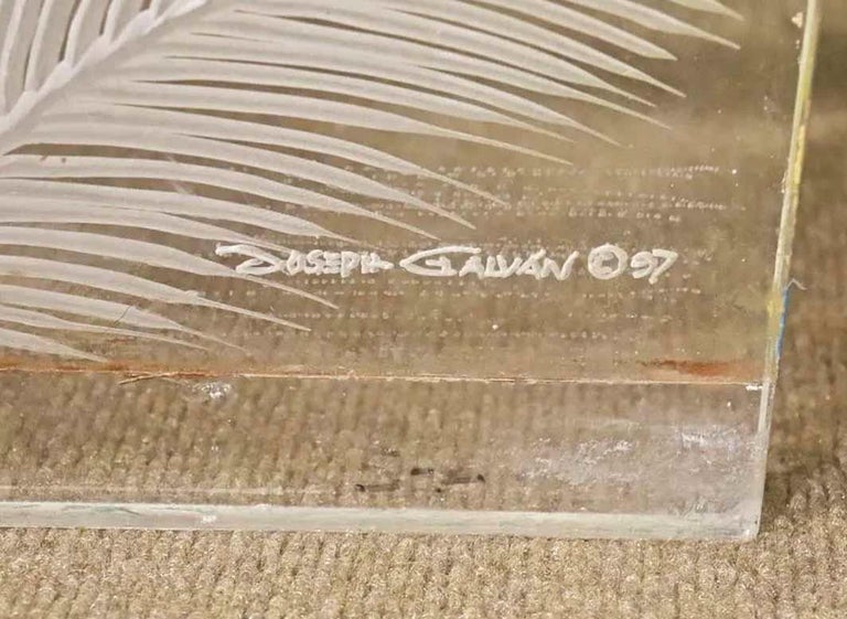 Joseph Galvan Signed Screen For Sale at 1stDibs