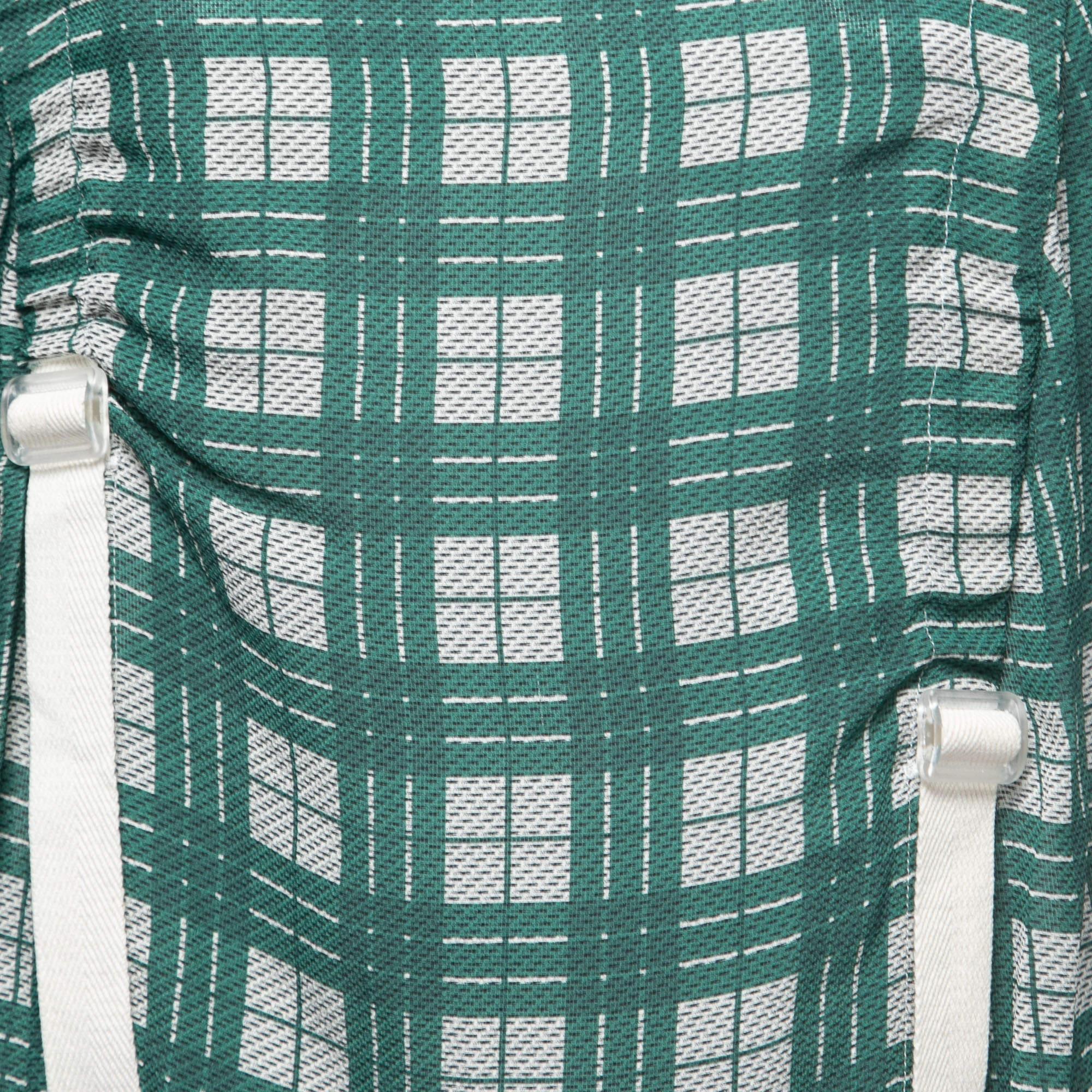 Joseph Green Checked Jersey and Silk Strap Detail Top XL For Sale at ...