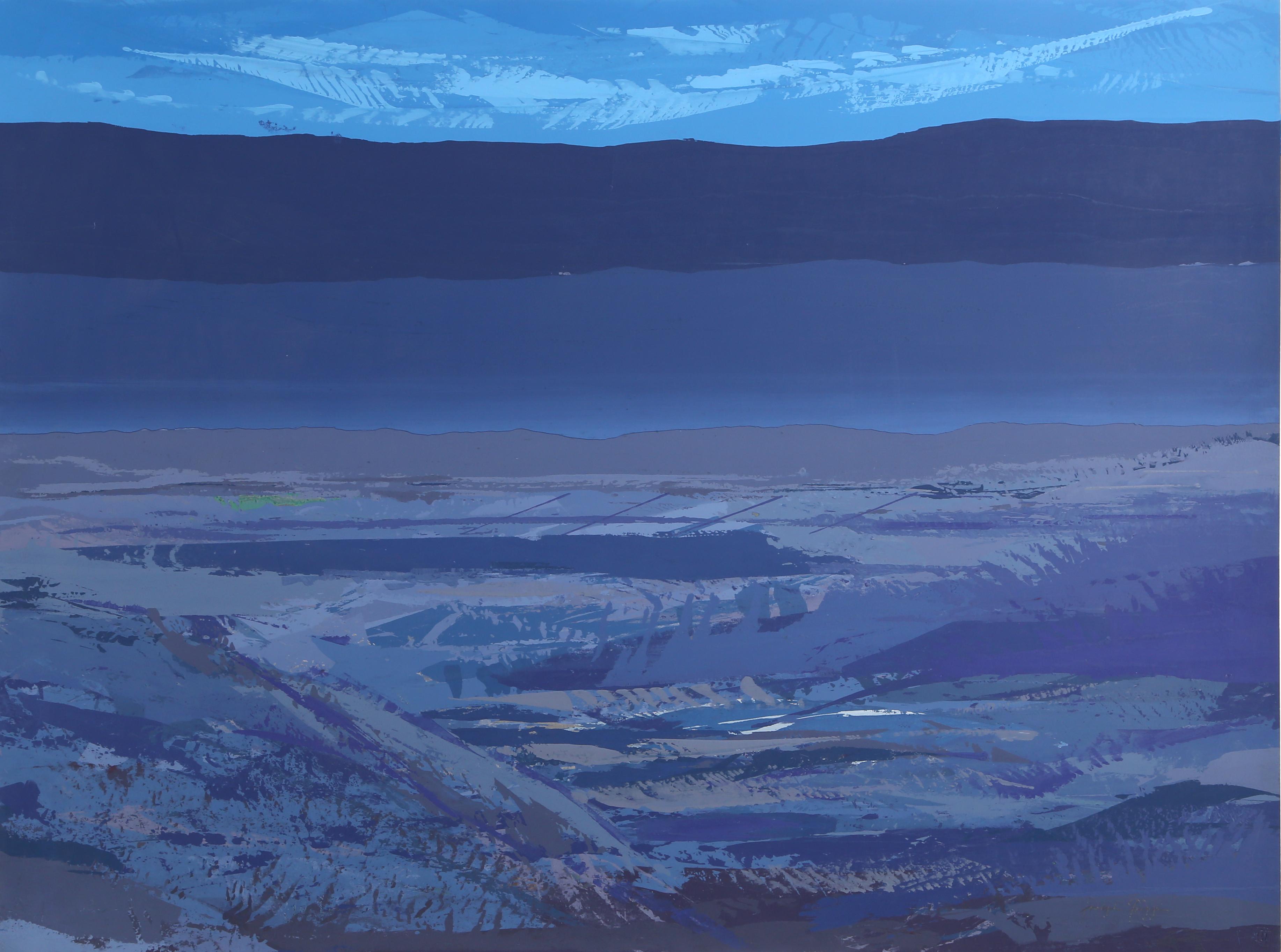 Joseph Grippi - Abstract Landscape, Watercolor Painting by Joseph ...