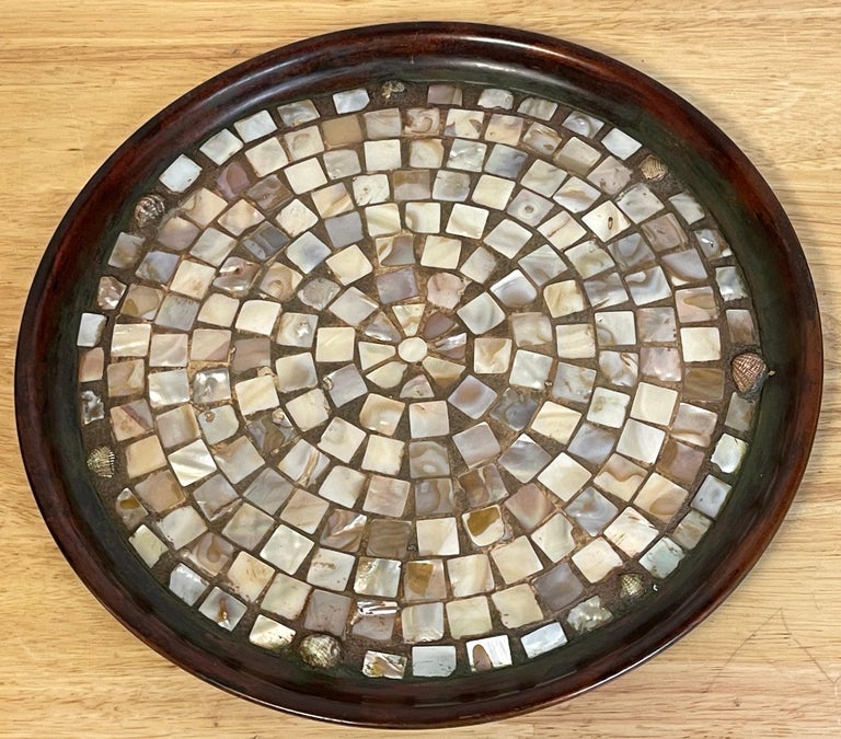 Joseph Heinrichs Native American Style Copper, Abalone and Shell Inlaid ...