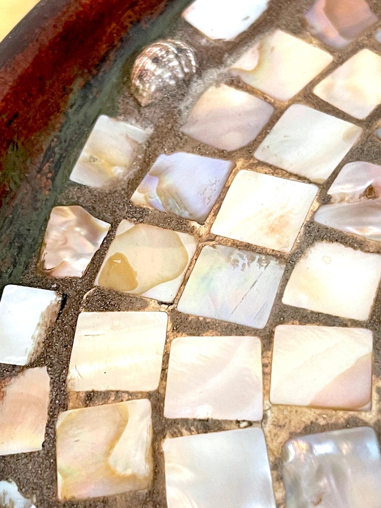 Joseph Heinrichs Native American Style Copper, Abalone and Shell Inlaid ...