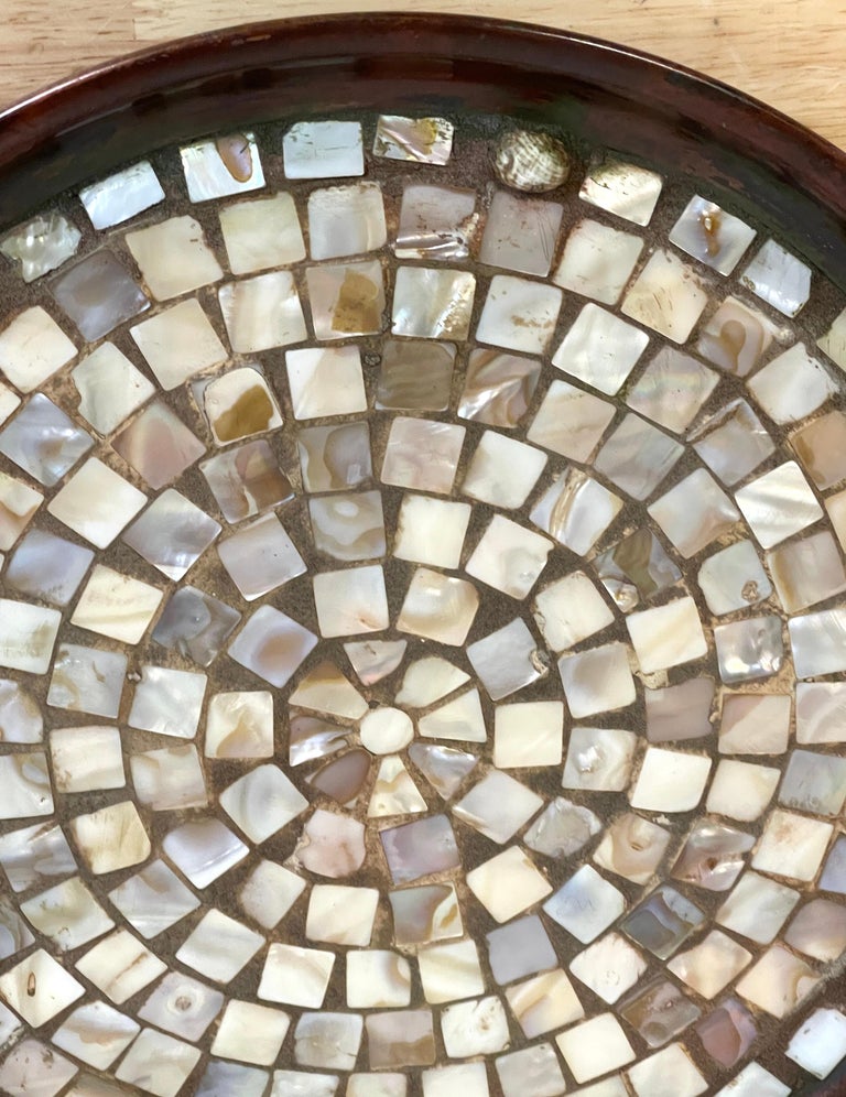 Joseph Heinrichs Native American Style Copper, Abalone and Shell Inlaid ...