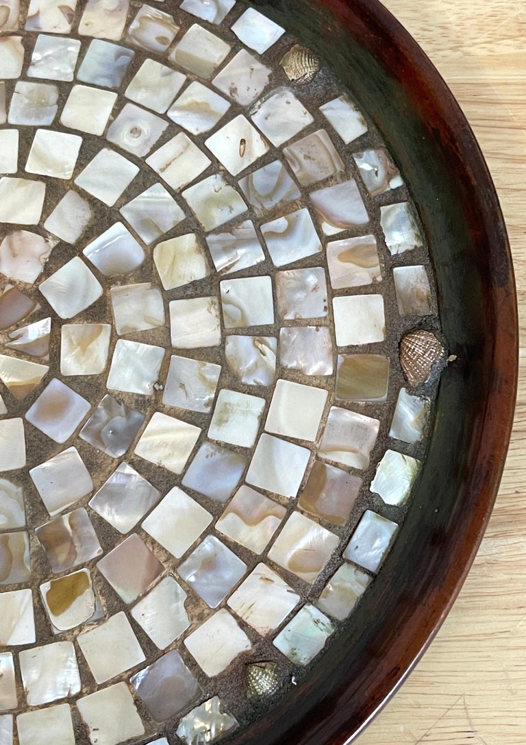 Joseph Heinrichs Native American Style Copper, Abalone and Shell Inlaid ...