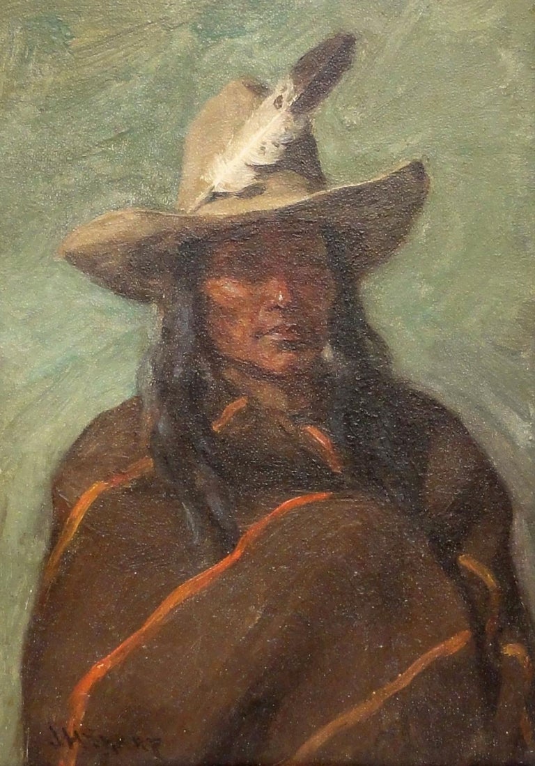 Joseph Henry Sharp - "Strikes his Enemy" - Pretty Crow For Sale at 1stDibs