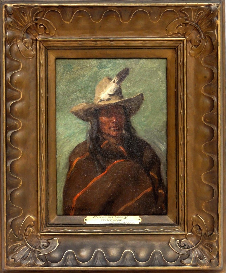 Joseph Henry Sharp - "Strikes his Enemy" - Pretty Crow For Sale at 1stDibs