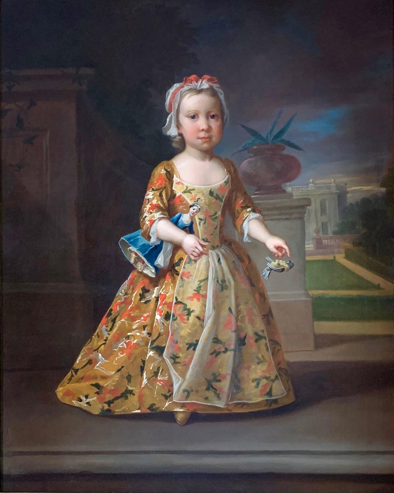 Joseph Highmore - 18th Century English Portrait of a Girl and Doll ...