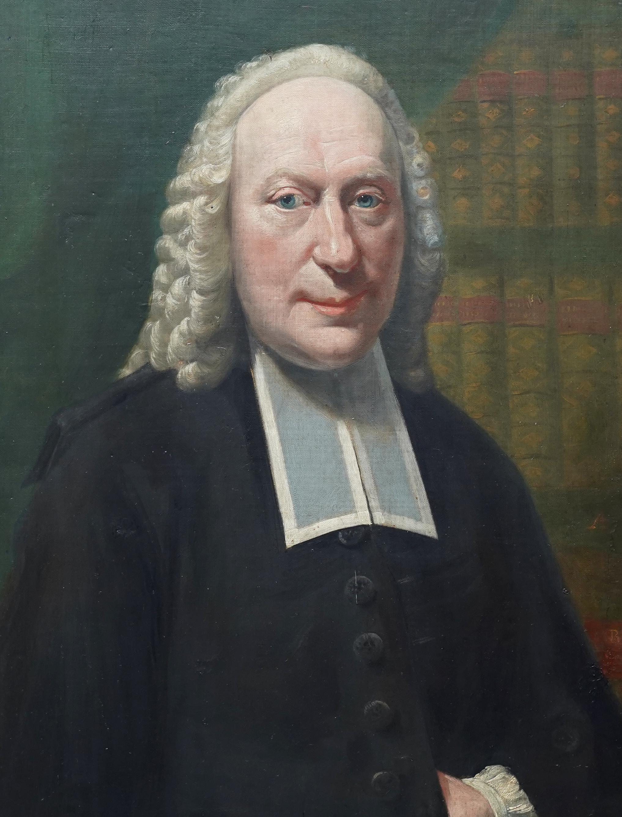 Portrait of a Cleric - British 18th century art Old Master oil painting ...