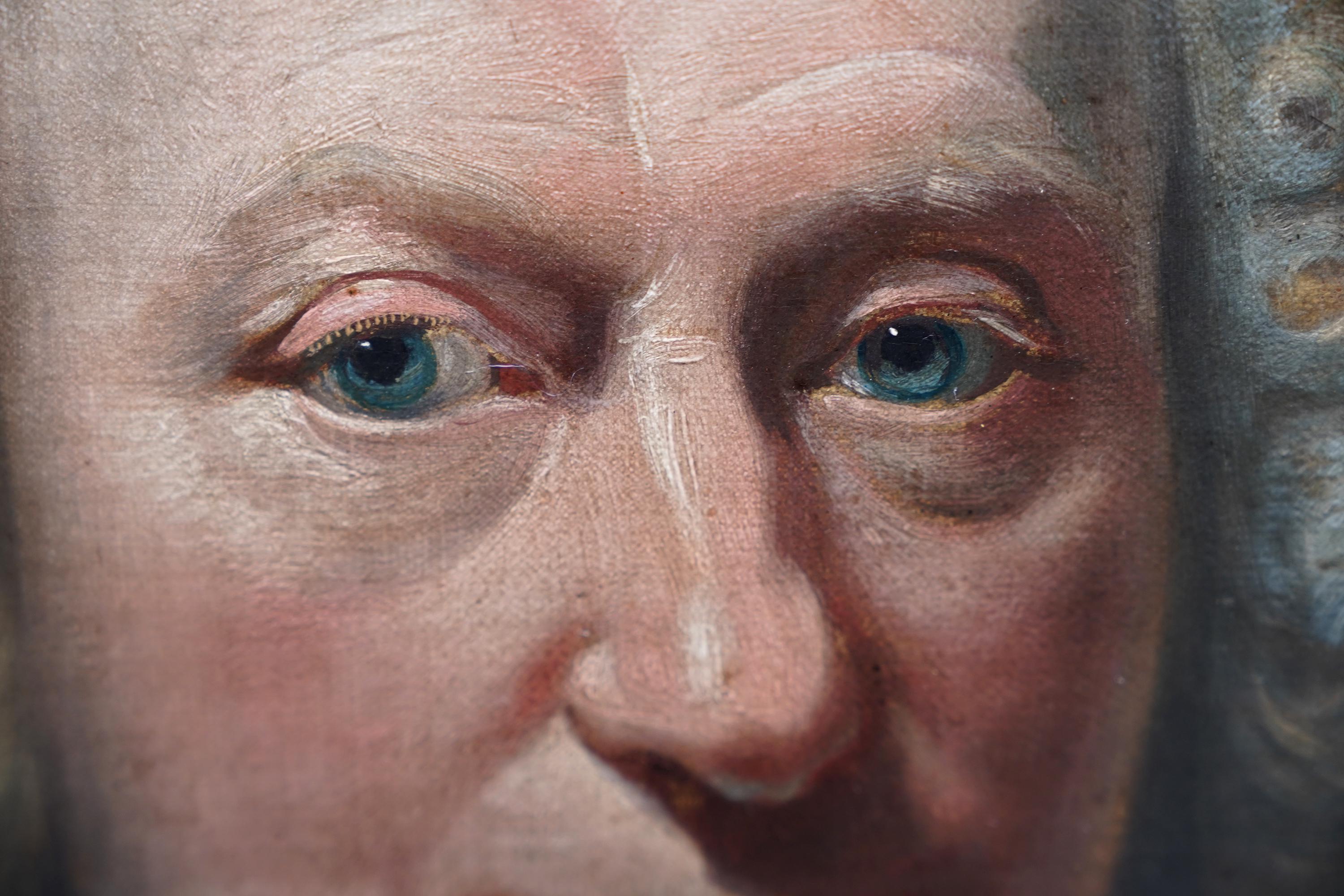 Portrait of a Cleric - British 18th century art Old Master oil painting ...