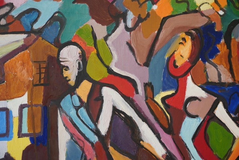 Joseph (Jo) Lambert Cain (1904-2003) Figurative Abstract "Professor ...