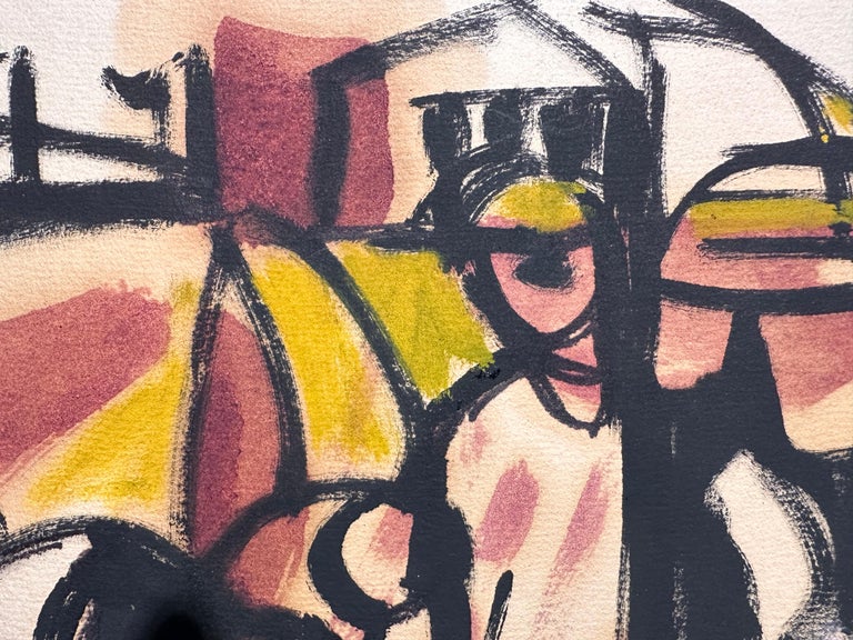 Joseph Kardonne - Cubist Beach Scene For Sale at 1stDibs