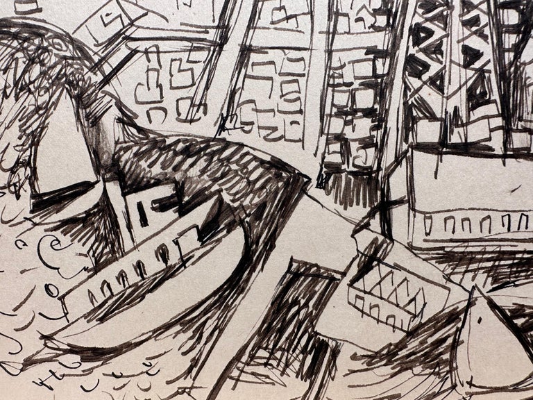 Joseph Kardonne - Ocean Beach Fire Island Cubist Painting For Sale at ...