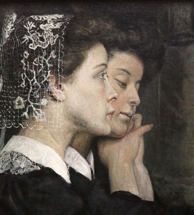 Joseph Louis Cornier-Miramont - Reverie - 1900s French Double Bust ...