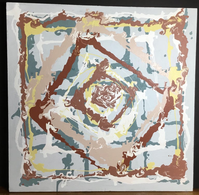 Joseph Malekan ‘Delray Beach’ Abstract Mixed-Media Painting For Sale at ...