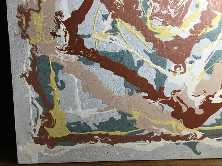 Joseph Malekan ‘Delray Beach’ Abstract Mixed-Media Painting For Sale at ...
