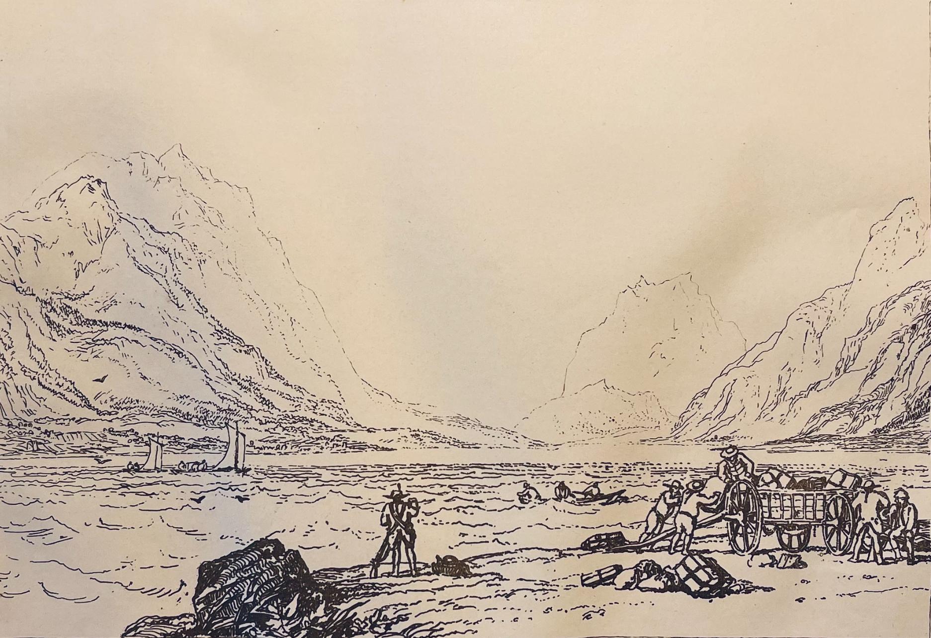 J. M. W. Turner, Lake of Thun, Switzerland, Liber Studiorum (after) For ...