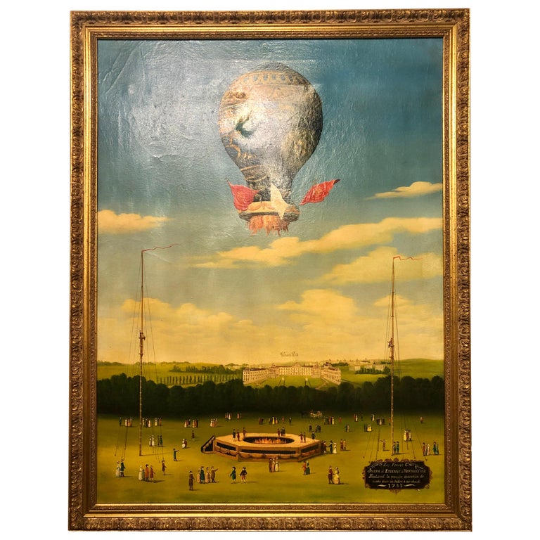 Joseph-Michel Montgolfier and Jacques-Étienne Montgolfier Oil Painting ...