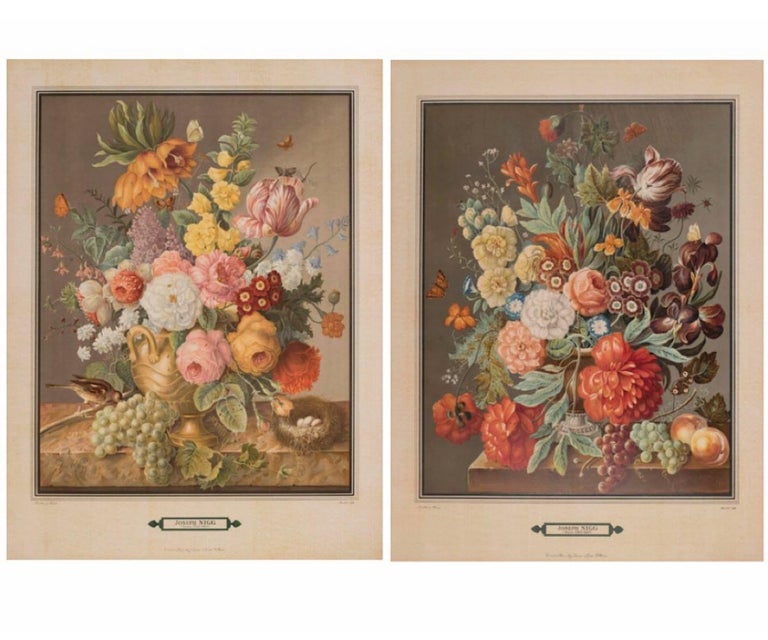 Joseph Nigg - A Duo of Beautiful Bouquets at 1stDibs