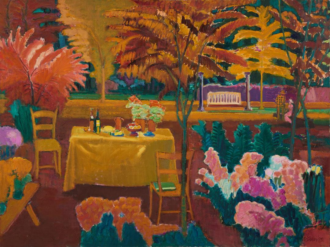 John Parker Davis - Pastoral Landscape with Sheep, Oil Painting by John ...