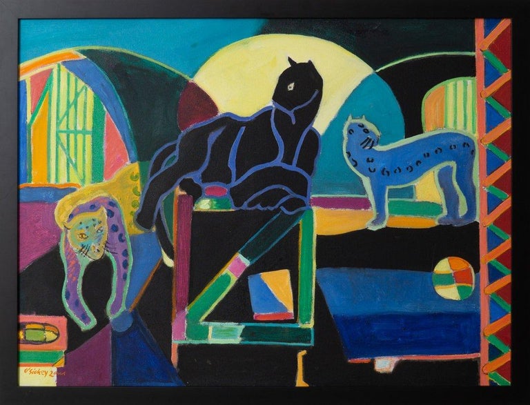 Joseph O'Sickey - Old Brookside Cleveland Zoo, Vibrant Animal Still ...