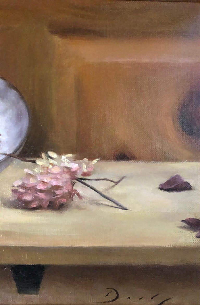 Joseph Q. Daily - Still Life with White and Pink Lilacs "Old Friends ...