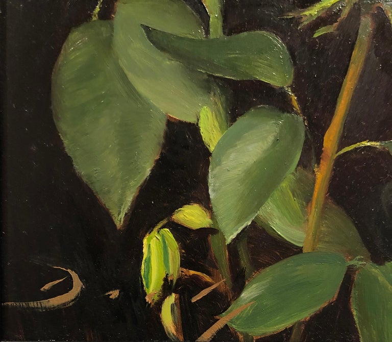 Joseph Q. Daily - Realist oil painting featuring roses, "Symphony in ...