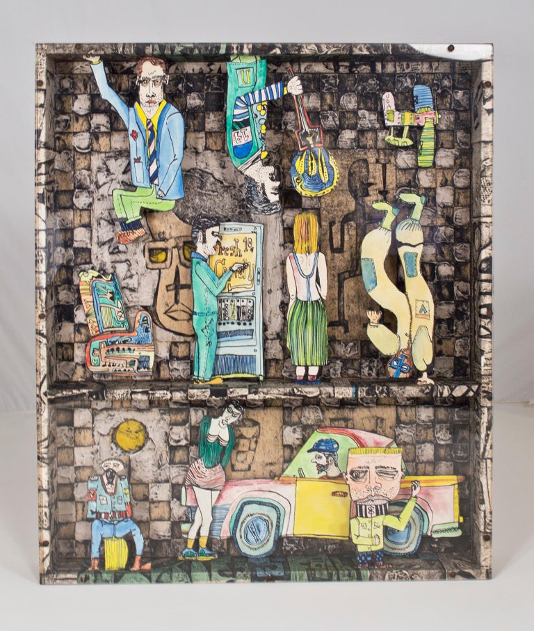 Joseph Rozman - "Sweet Tooth," Surreal Pop Art Watercolor and Ink Construction by Joseph Rozman ...