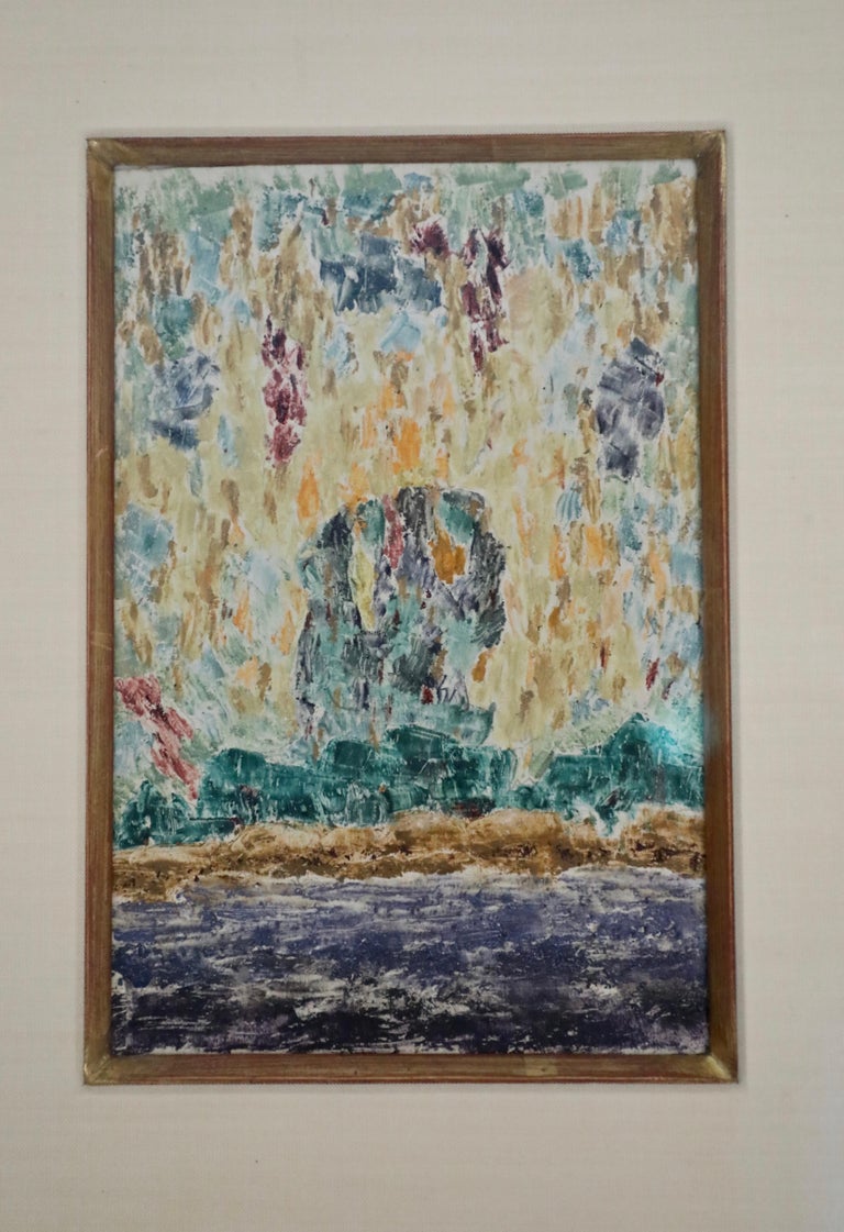 Joseph Sacks - Impressionist Oil on Paper Landscape at 1stDibs