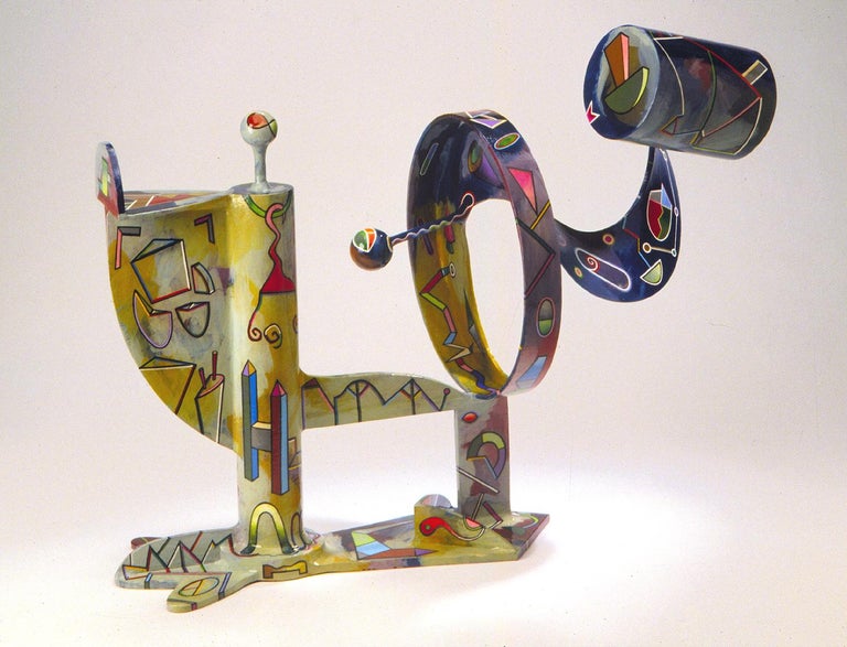 Joseph Slusky – Carthage farbenfrohe Stahlskulptur im Angebot bei 1stDibs