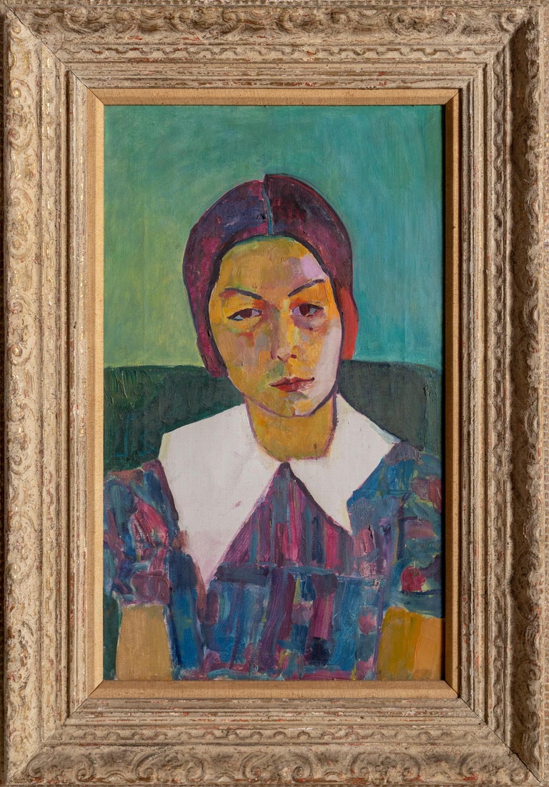 Joseph Solman – Barbara Begg, expressionistisches Porträt von Joseph Solman im Angebot bei 1stDibs