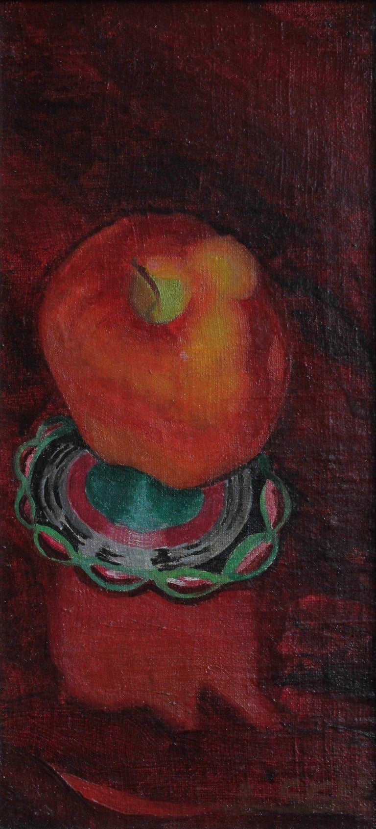 Joseph Stella - Vibrant Still Life of Apple For Sale at 1stDibs