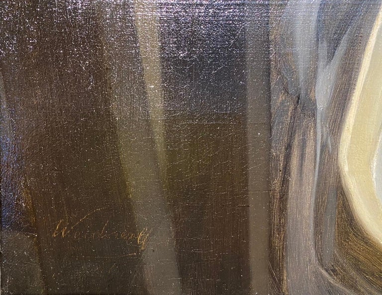 Joseph Weidner - Self Portrait. Original Oil Painting Austrian 19th ...