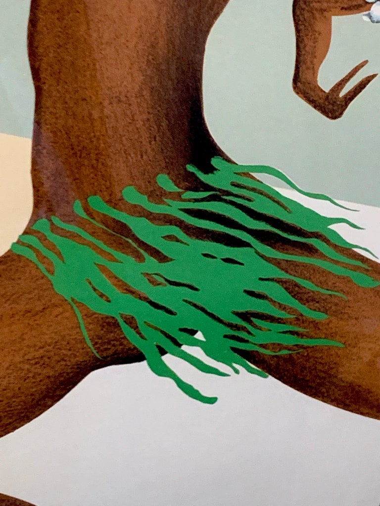 Josephine Baker Color Lithograph Poster, "Au Bal Negre" at 1stDibs