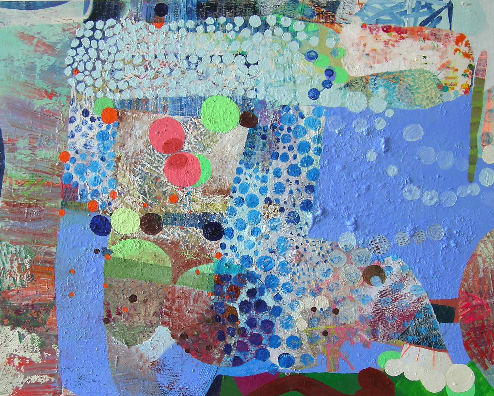 Josette Urso - Josette Urso "Uphill" -- Abstract Oil Painting on Canvas ...