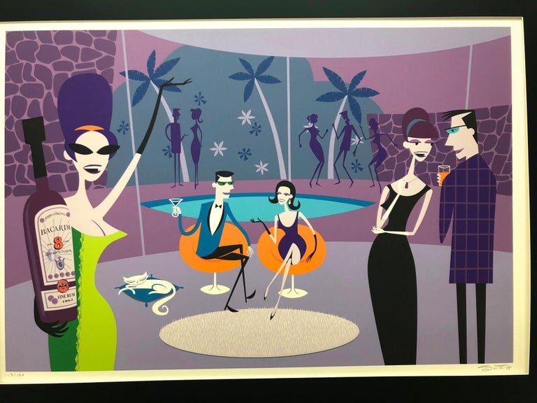 Josh Agle - The Discerning Guests edition 113/150 For Sale at 1stDibs ...