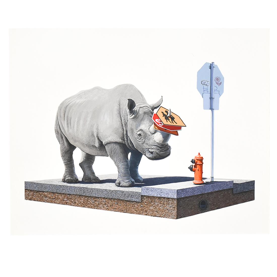 Josh Keyes - Mad World, Josh Keyes, Contemporary Street Art Print For ...
