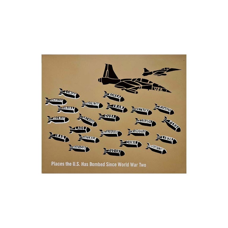 Josh MacPhee - 2004 by Josh MacPhee - Places the U.S. Has Bombed since ...