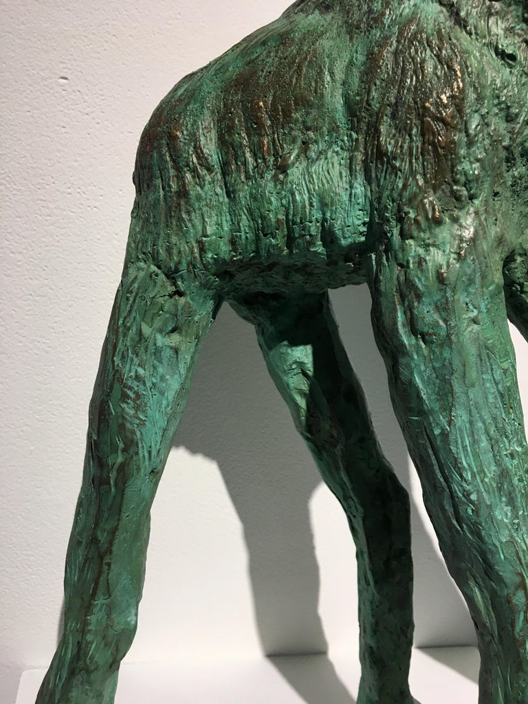 Joshua Goode - Bronze hand cast, patinaed sculpture: 'The Long Legged ...