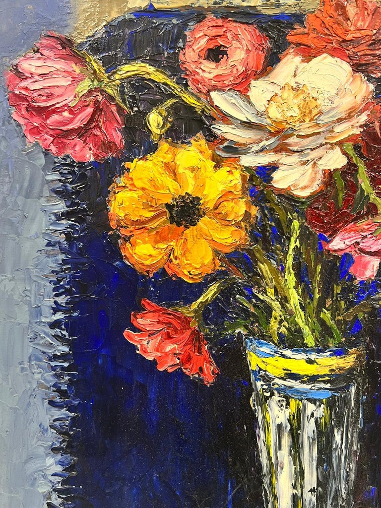 Josine Vignon - 1960's French Expressionist Signed Oil Bright Warm ...