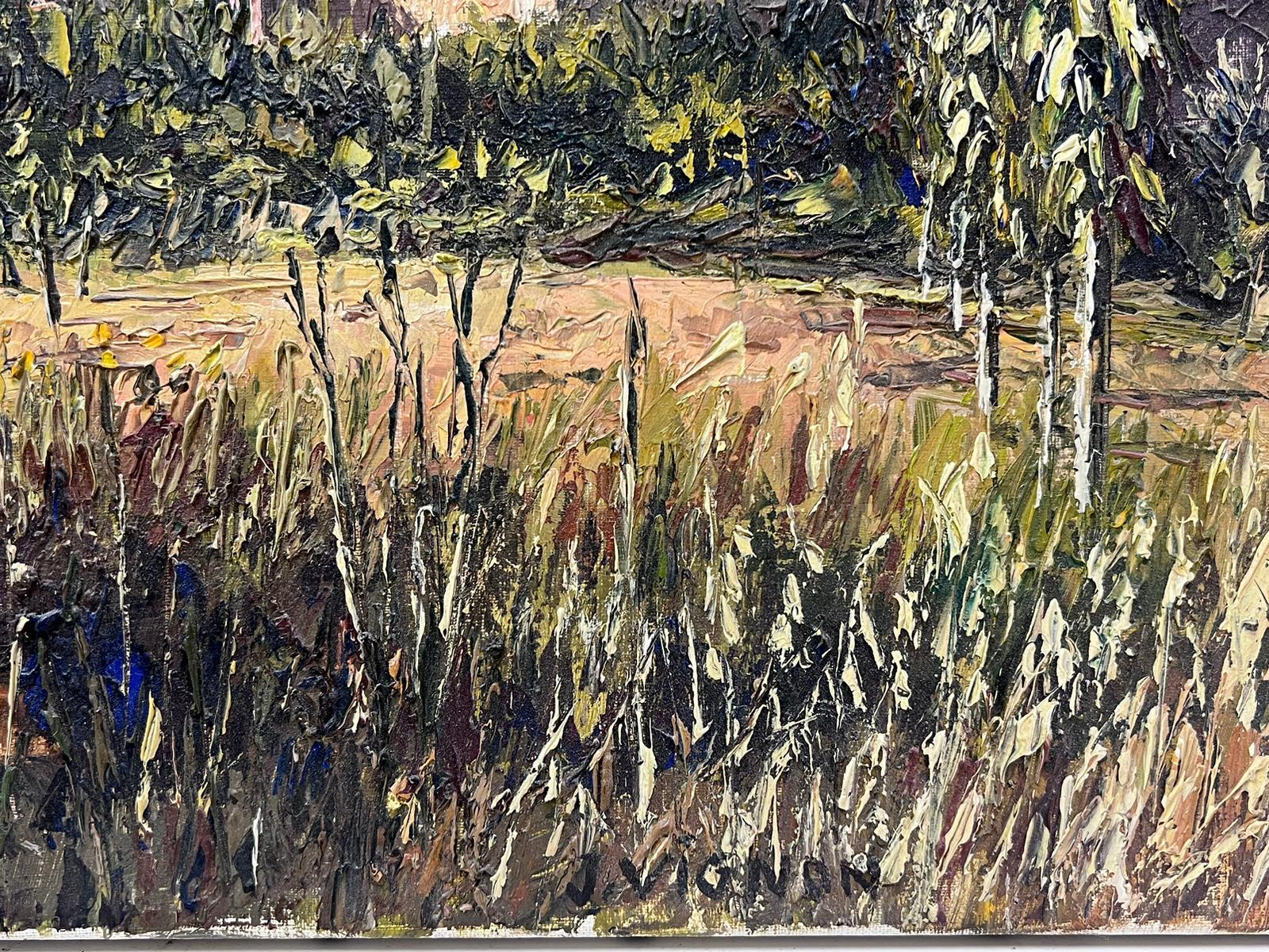 Josine Vignon - Bargemon South of France 1959 French Post Impressionist ...
