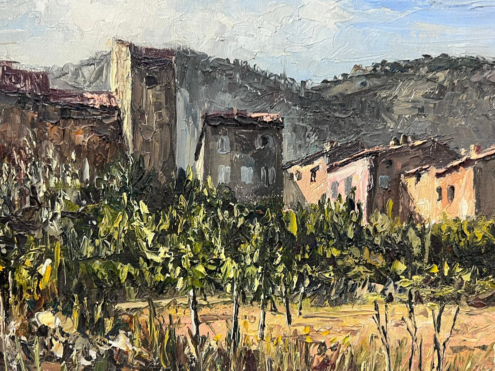 Josine Vignon - Bargemon South of France 1959 French Post Impressionist ...