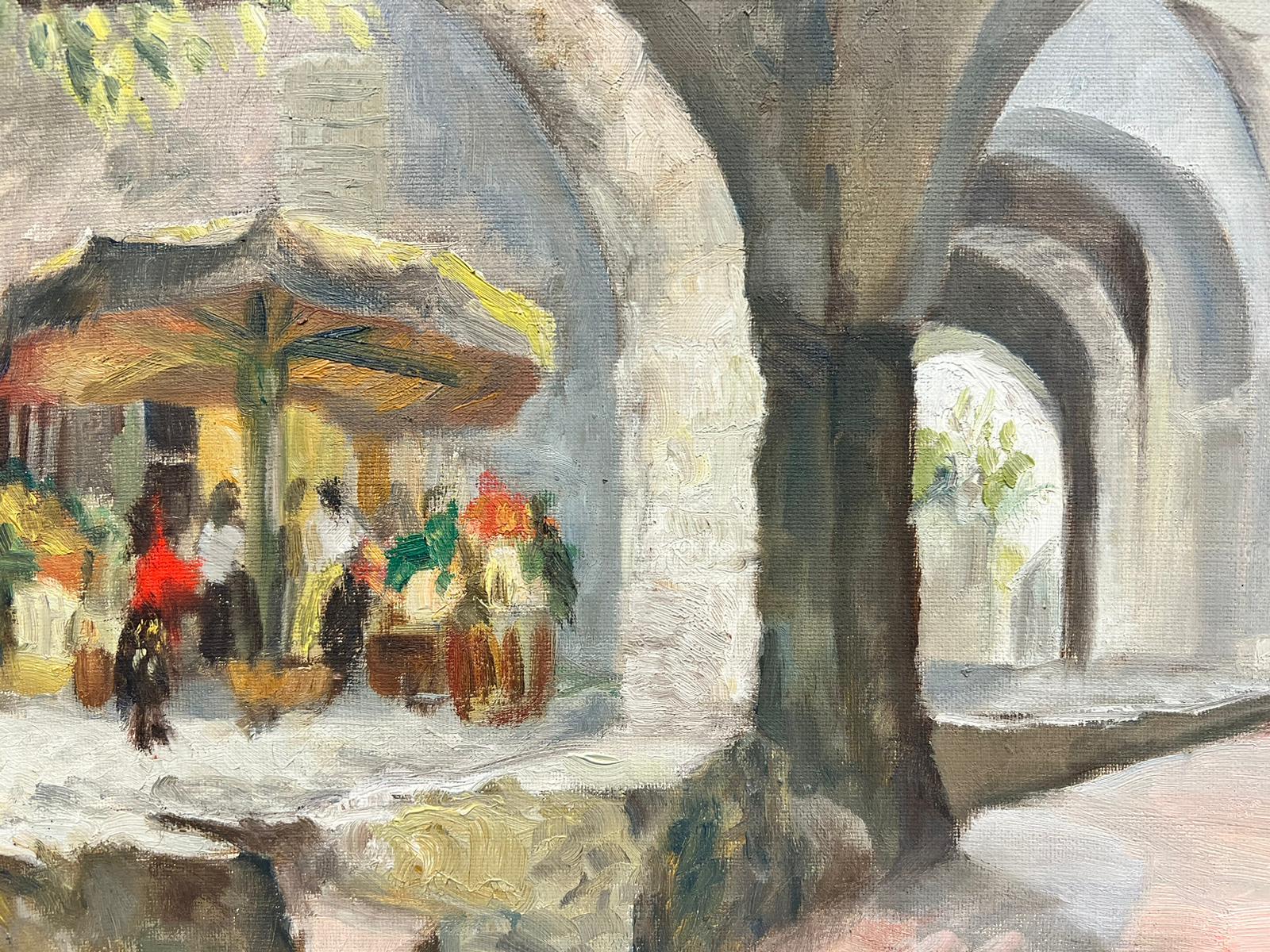 Josine Vignon - French Grey Walk Way Along The Cafe Post Impressionist ...