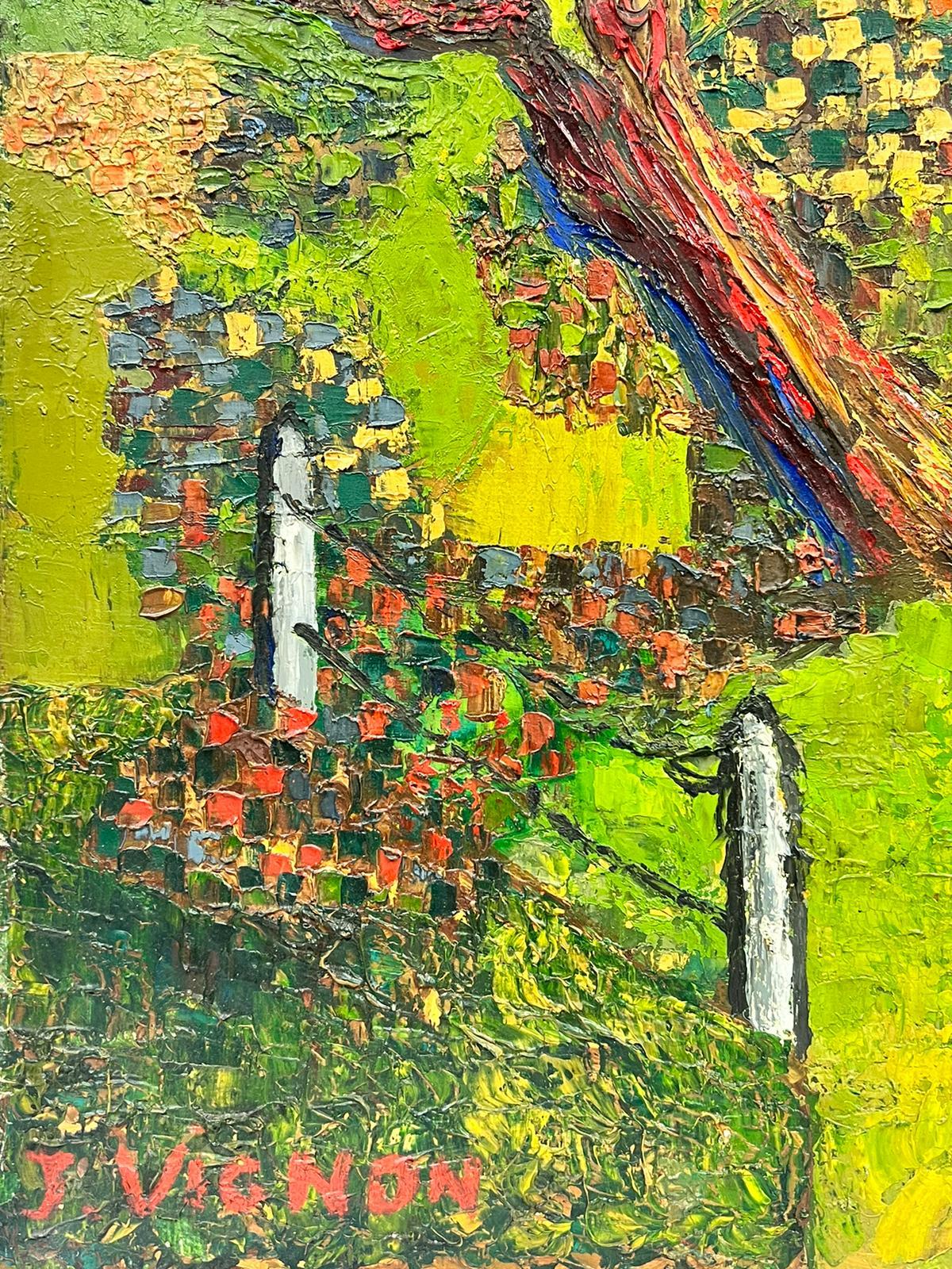 Josine Vignon - Huge 1950's French Cubist Summer Provencal Rural ...