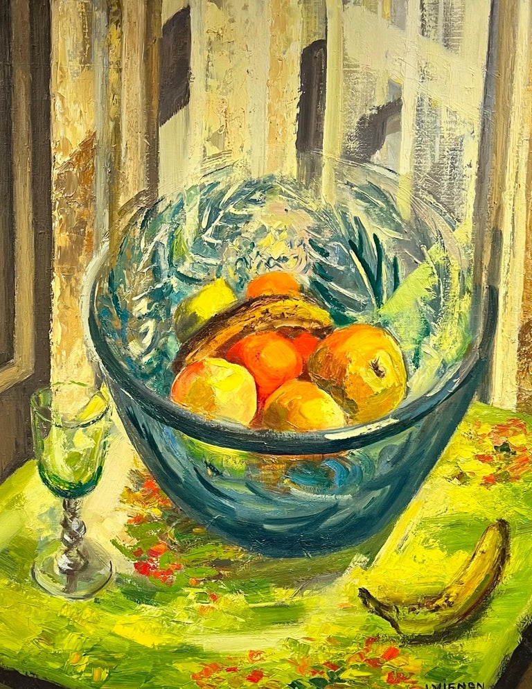 Josine Vignon - Huge 1960's French Post Impressionist Signed Oil Fruit ...