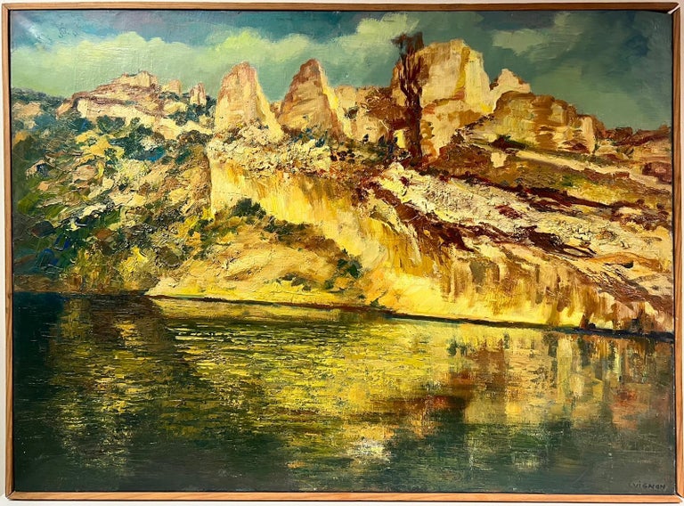 Josine Vignon - Large Mid Century French Post Impressionist Signed Oil ...