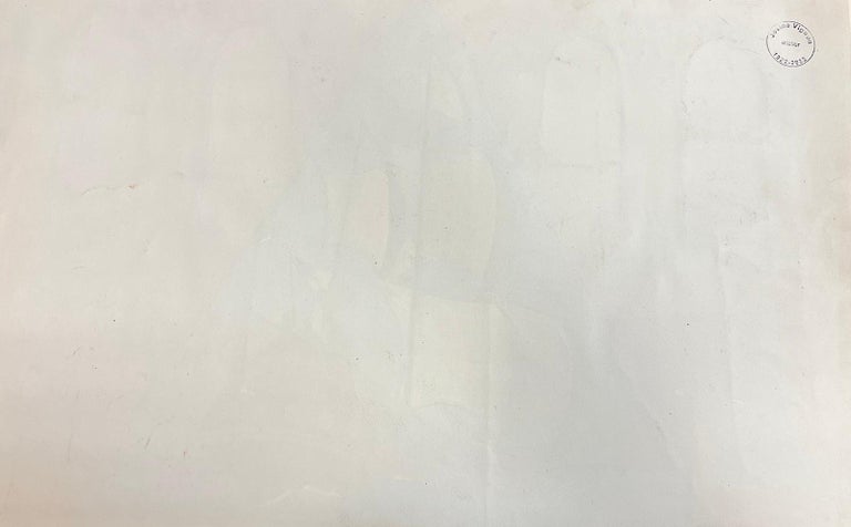 Josine Vignon - Mid Century French Illustration Sketch Of A Mosaic Ship ...