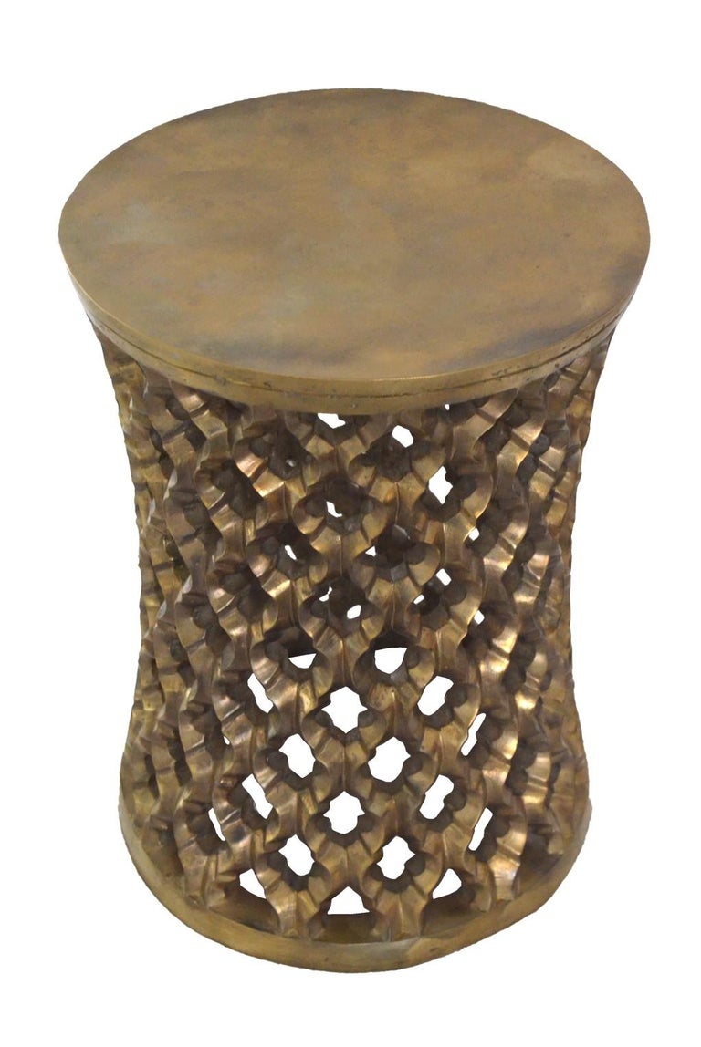 Jour Round Jali Table Brass by Paul Mathieu for Stephanie Odegard For ...